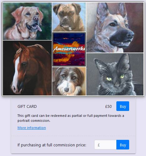 Portrait Gift Cards – Amosartworks